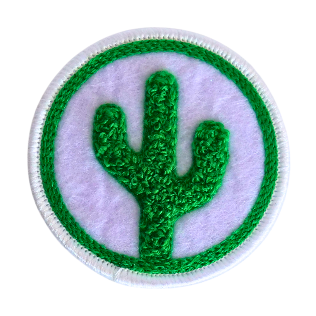 Simple Saguaro Chenille Patch – Iconic Arizona