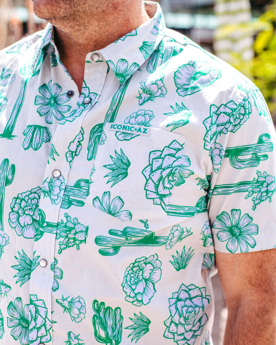 Desert Flora Button Up Shirt – Iconic Arizona