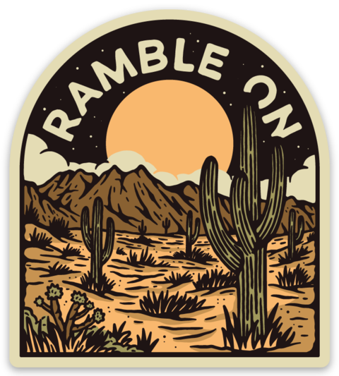 Desert Rambler Sticker – Iconic Arizona
