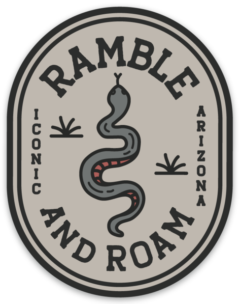 Ramble and Roam Sticker – Iconic Arizona