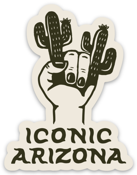 Give em the Horns Sticker – Iconic Arizona